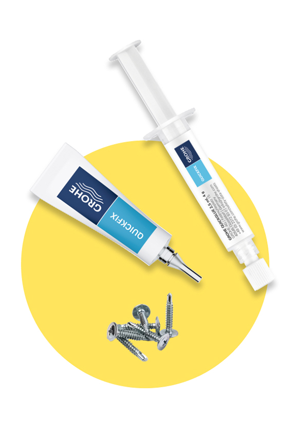 Glue or screw solutions for the bathroom | GROHE QuickFix